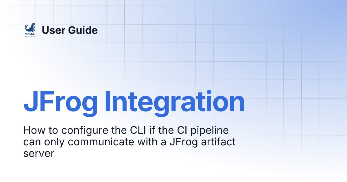 JFrog Integration | User Guide