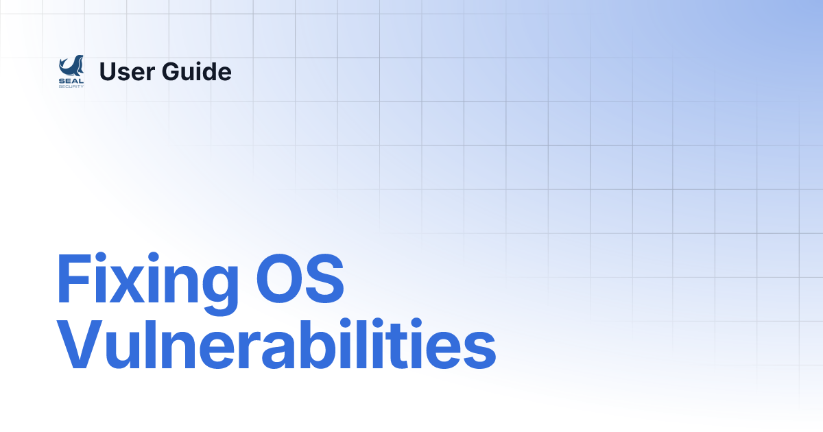 Fixing OS Vulnerabilities | User Guide Fixing OS Vulnerabilities | User Guide