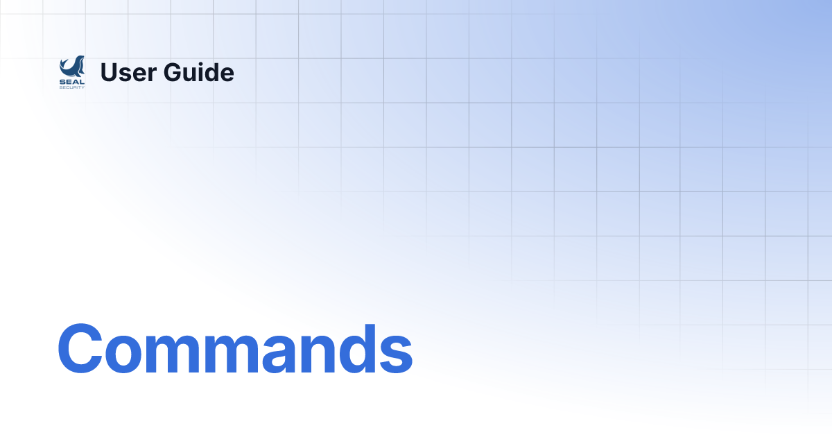 Commands | User Guide
