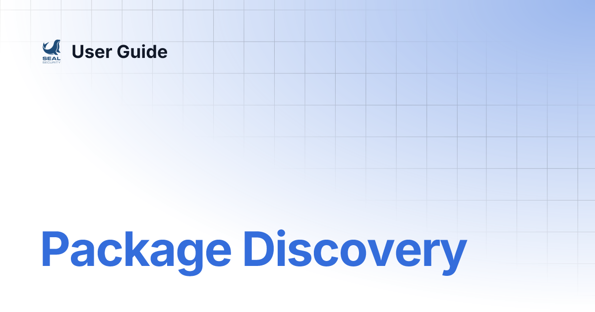 Package Discovery | User Guide